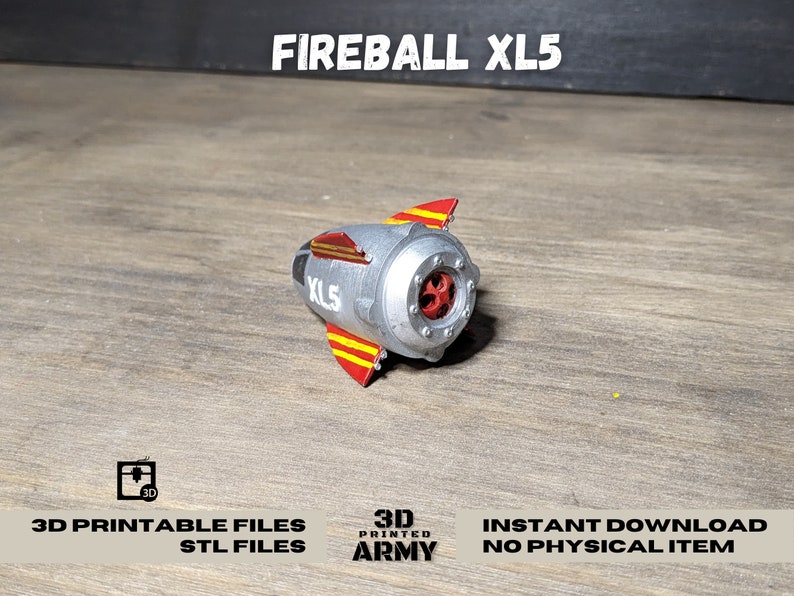 FIREBALL XL5 Spacecraft /gerry Anderson Serie /3D Print STL - Etsy
