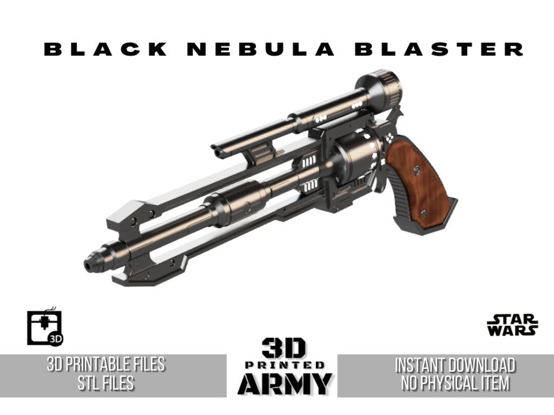Black Nebula Heavy Blaster for Cosplay / Theron Shan's - Etsy Australia