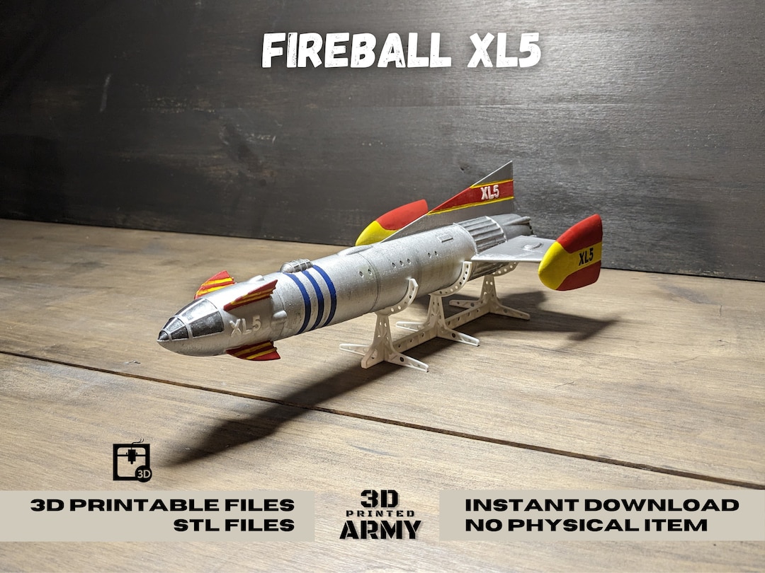 FIREBALL XL5 Spacecraft /gerry Anderson Serie /3D Print STL Files ...