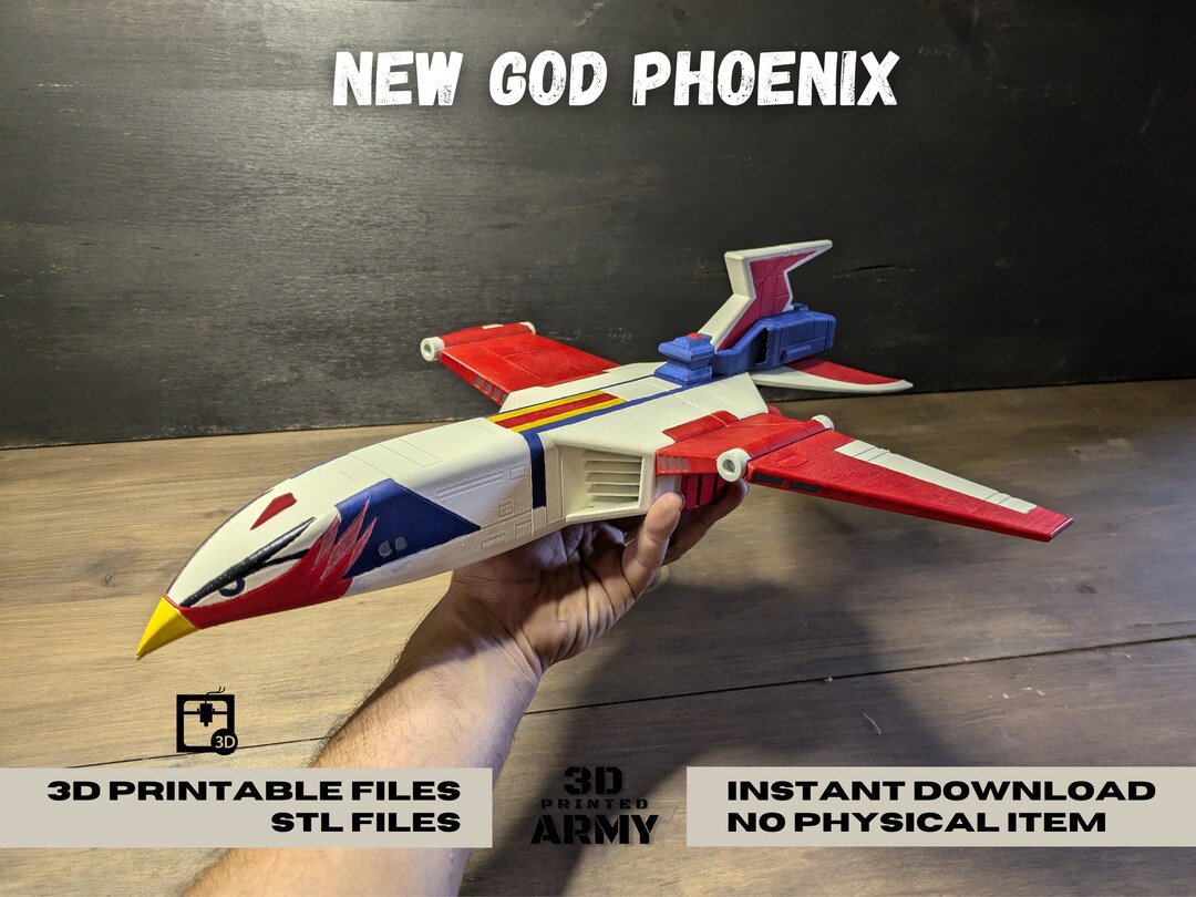 Gatchaman new God PHOENIX Starship / STL Files for 3dprinting / Instant ...