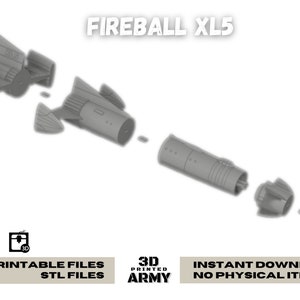 FIREBALL XL5 Spacecraft /gerry Anderson Serie /3D Print STL Files ...