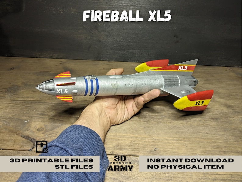 FIREBALL XL5 Spacecraft /gerry Anderson Serie /3D Print STL - Etsy