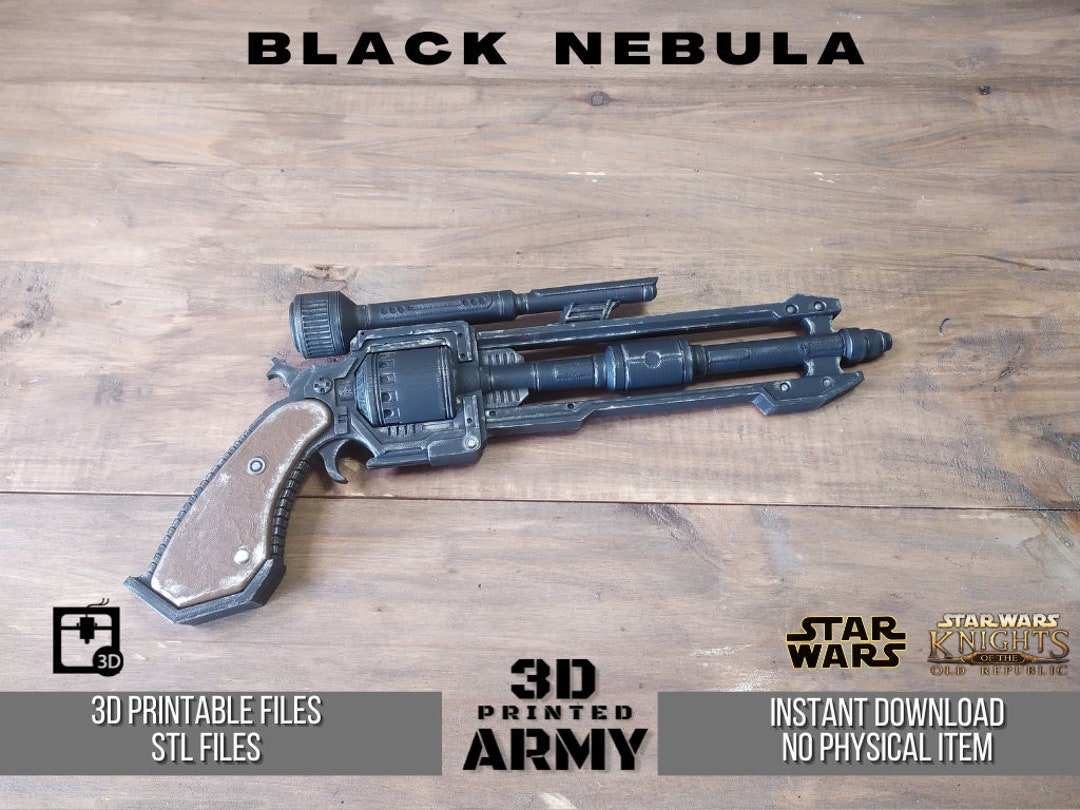 Black Nebula Heavy Blaster for Cosplay / Theron Shan's Blaster / Star ...