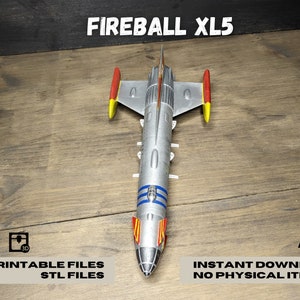 FIREBALL XL5 Spacecraft /gerry Anderson Serie /3D Print STL Files ...