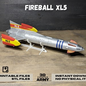 FIREBALL XL5 Spacecraft /gerry Anderson Serie /3D Print STL Files ...