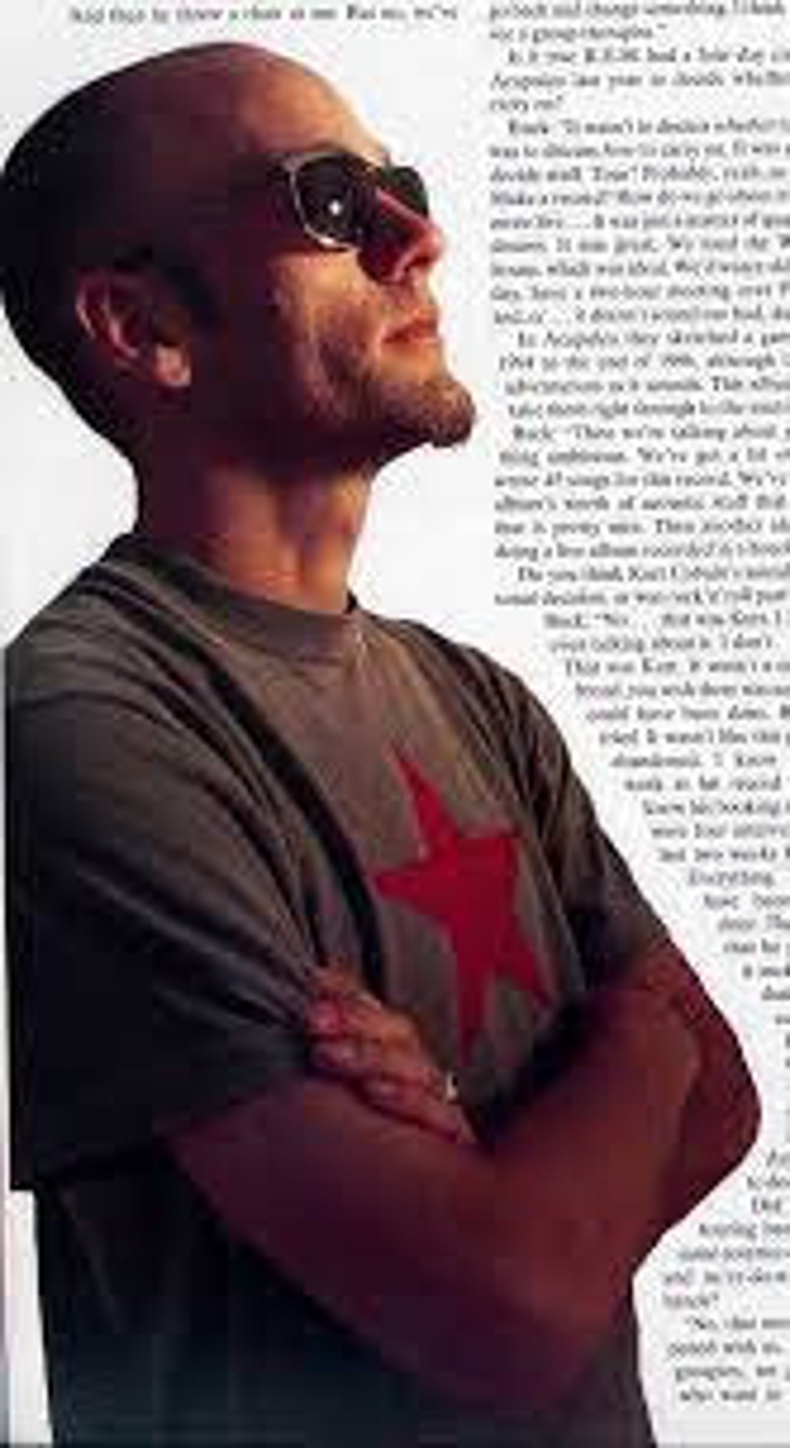 RED STAR: as Worn by Michael Stipe R.E.M and Indie Kids. Premium T ...