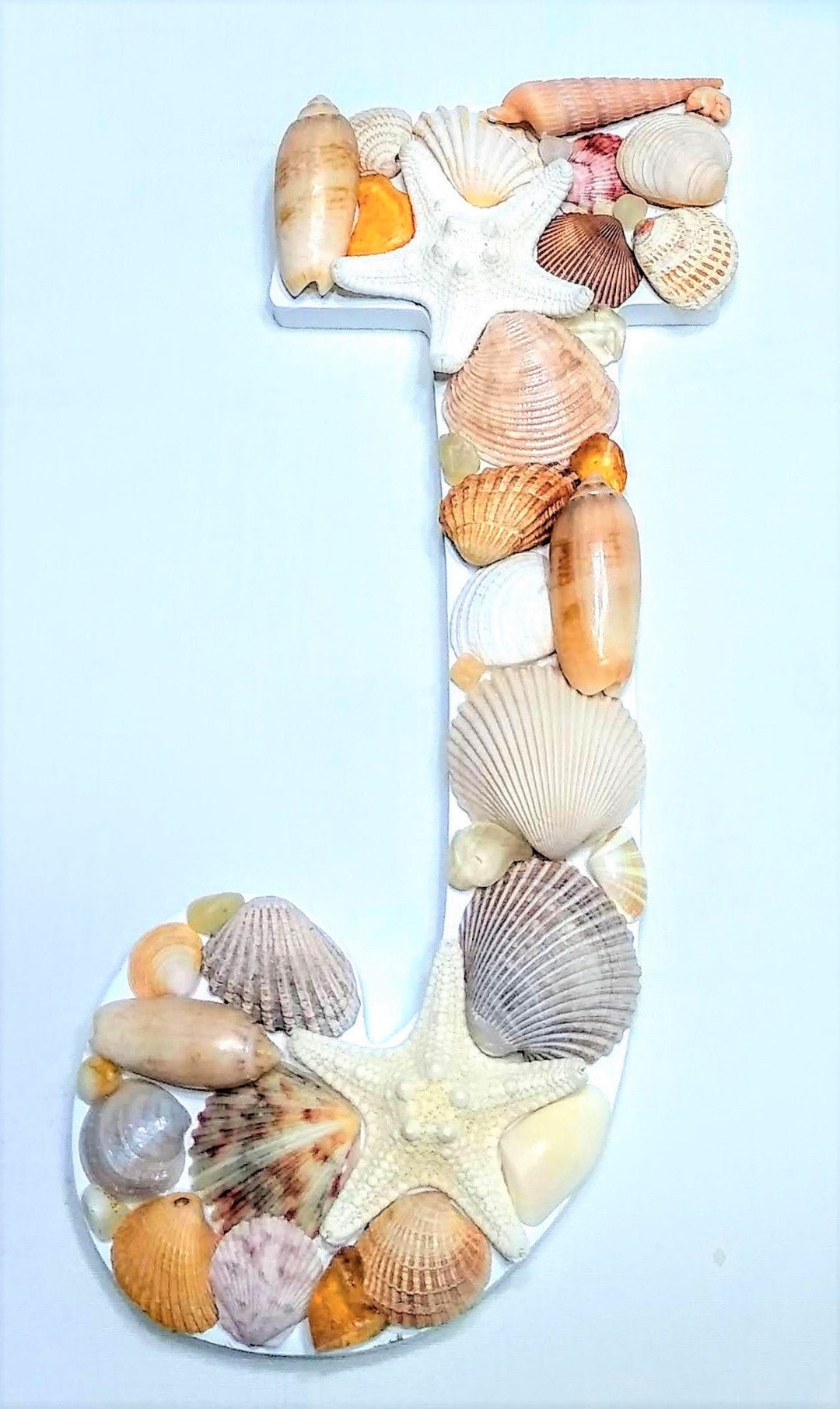 Seashell Wooden Letters - Made to Order - Coastal Decor - Etsy