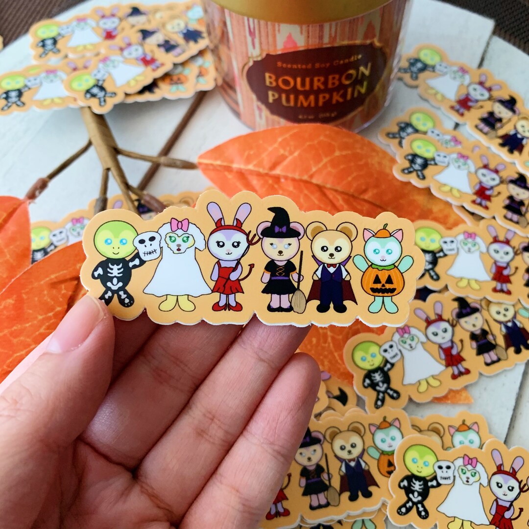 Halloween Collection Duffy & Friends Inspired Individual Sticker - Etsy