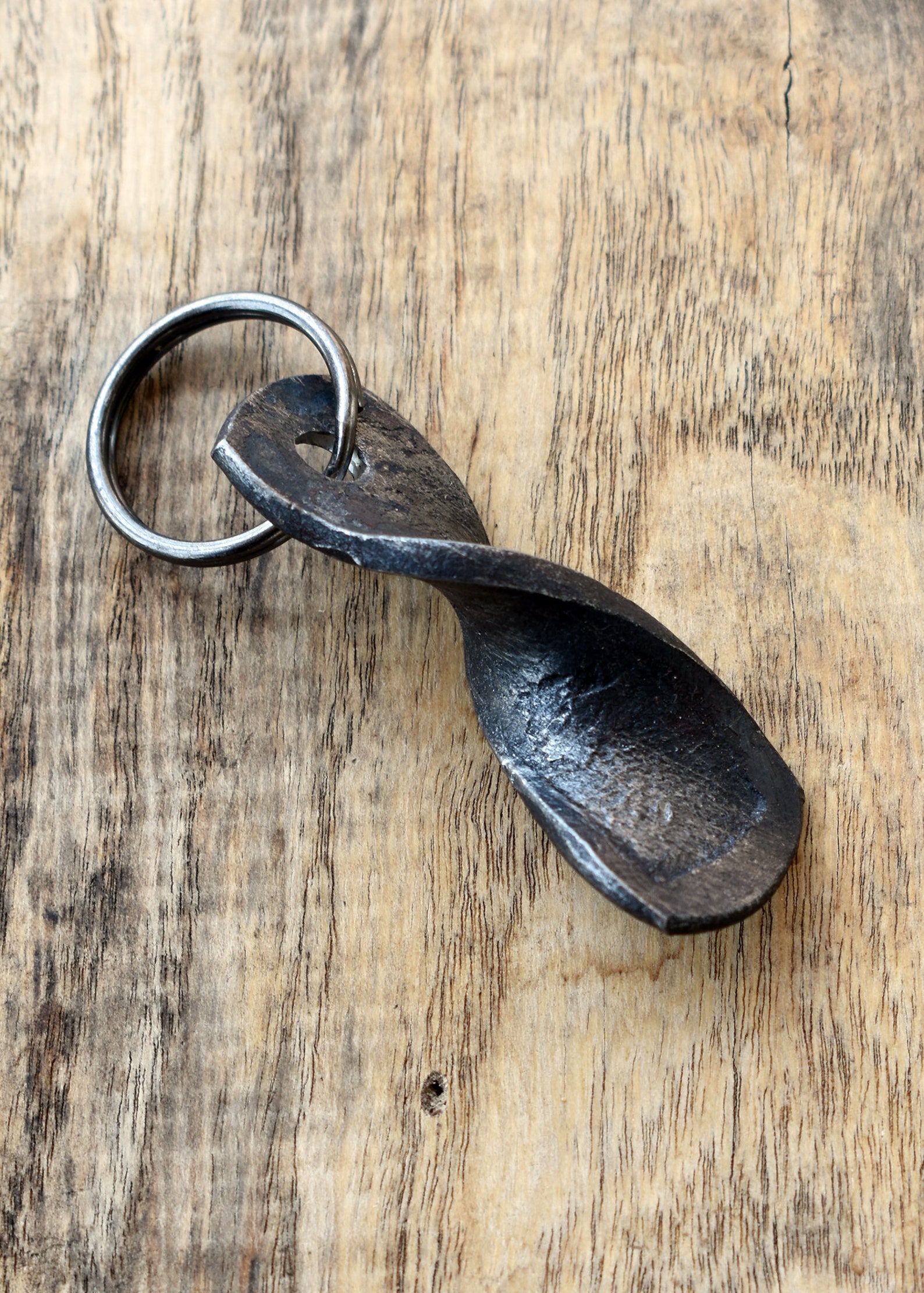 Forged Twist Key Chain - Etsy