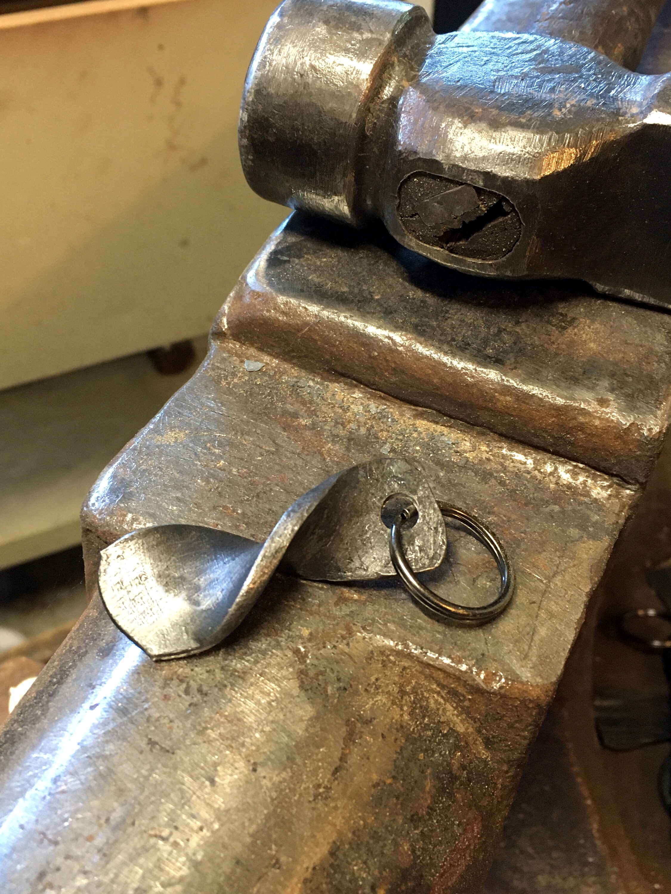 Forged Twist Key Chain - Etsy