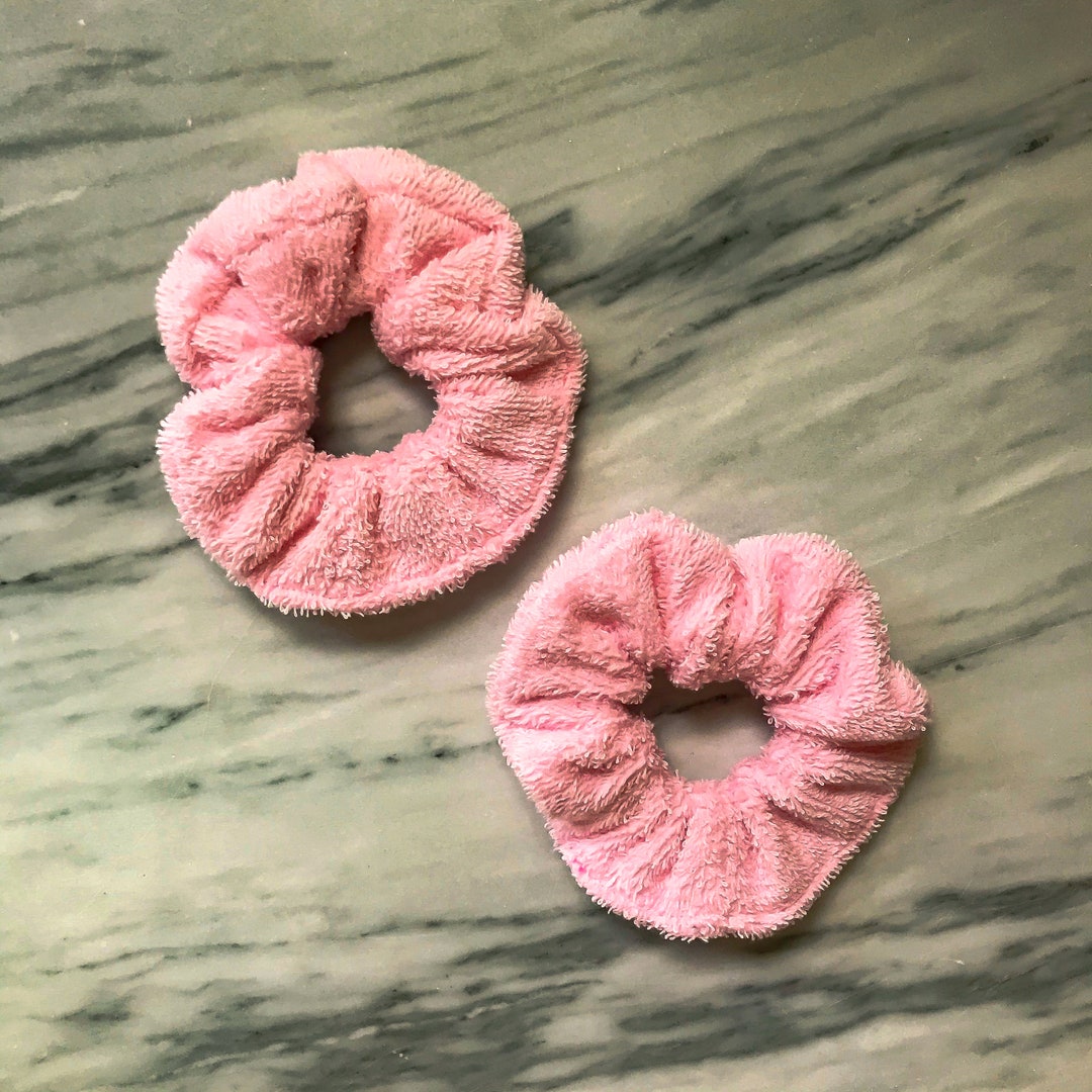 Light Pink Terry Cloth Hair Ties - Etsy