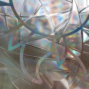 Beautiful Holographic Rainbow Shining Sun Suncatcher, Window Cling ...