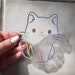 Beautiful Holographic Rainbow Cute Kitty Cat Suncatcher, Window Cling ...