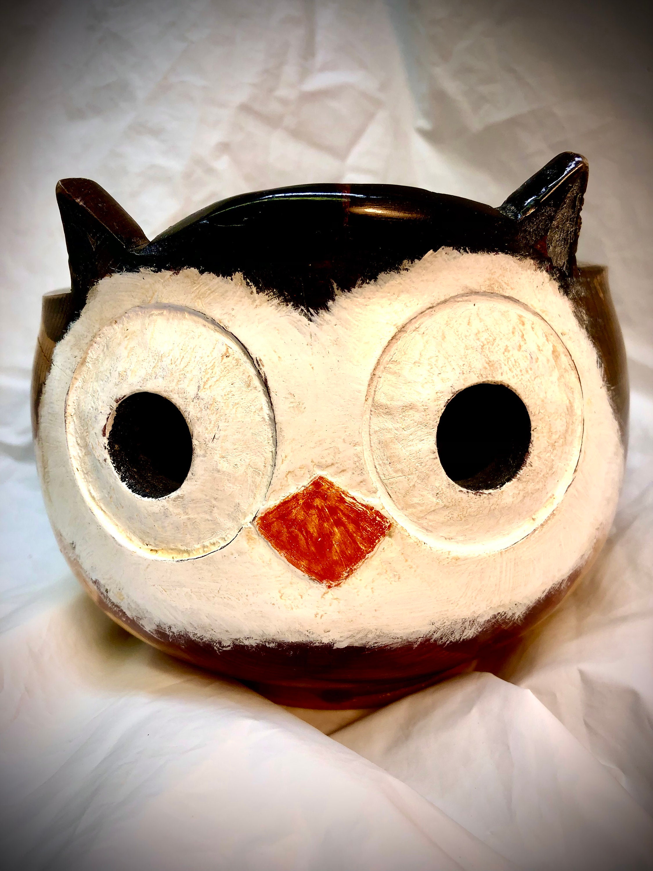 Cuenco de hilo de búho de cedro - Etsy España