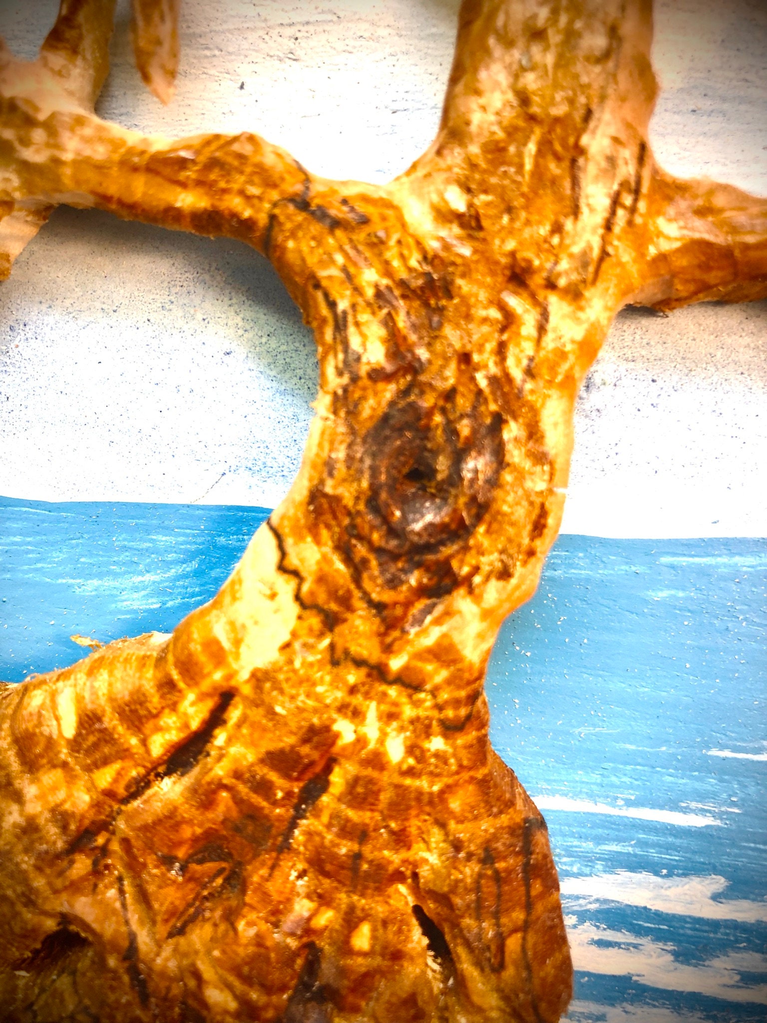 Hand Carved Tree of Life Mantle Stand - Etsy