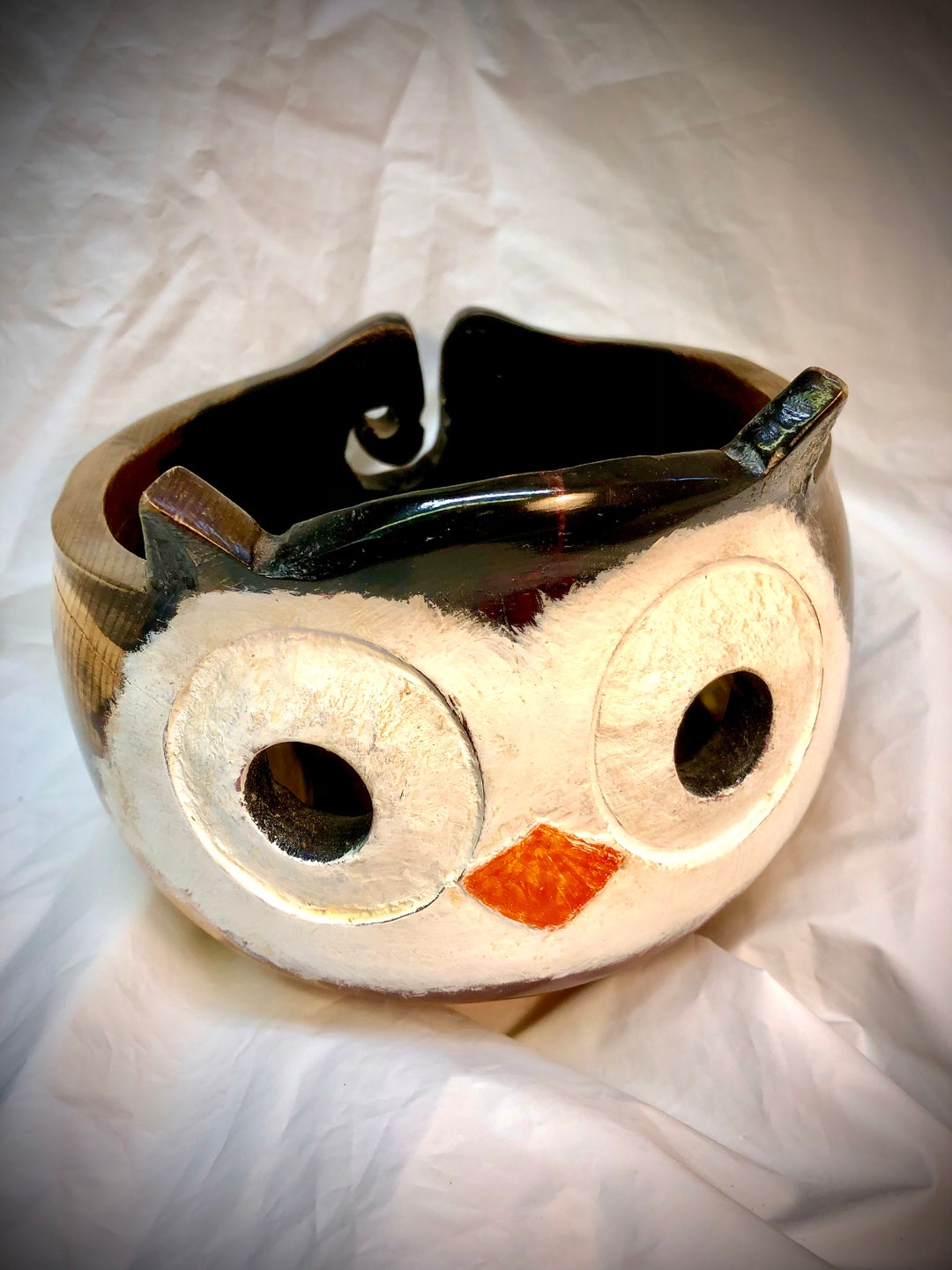 Cuenco de hilo de búho de cedro - Etsy España