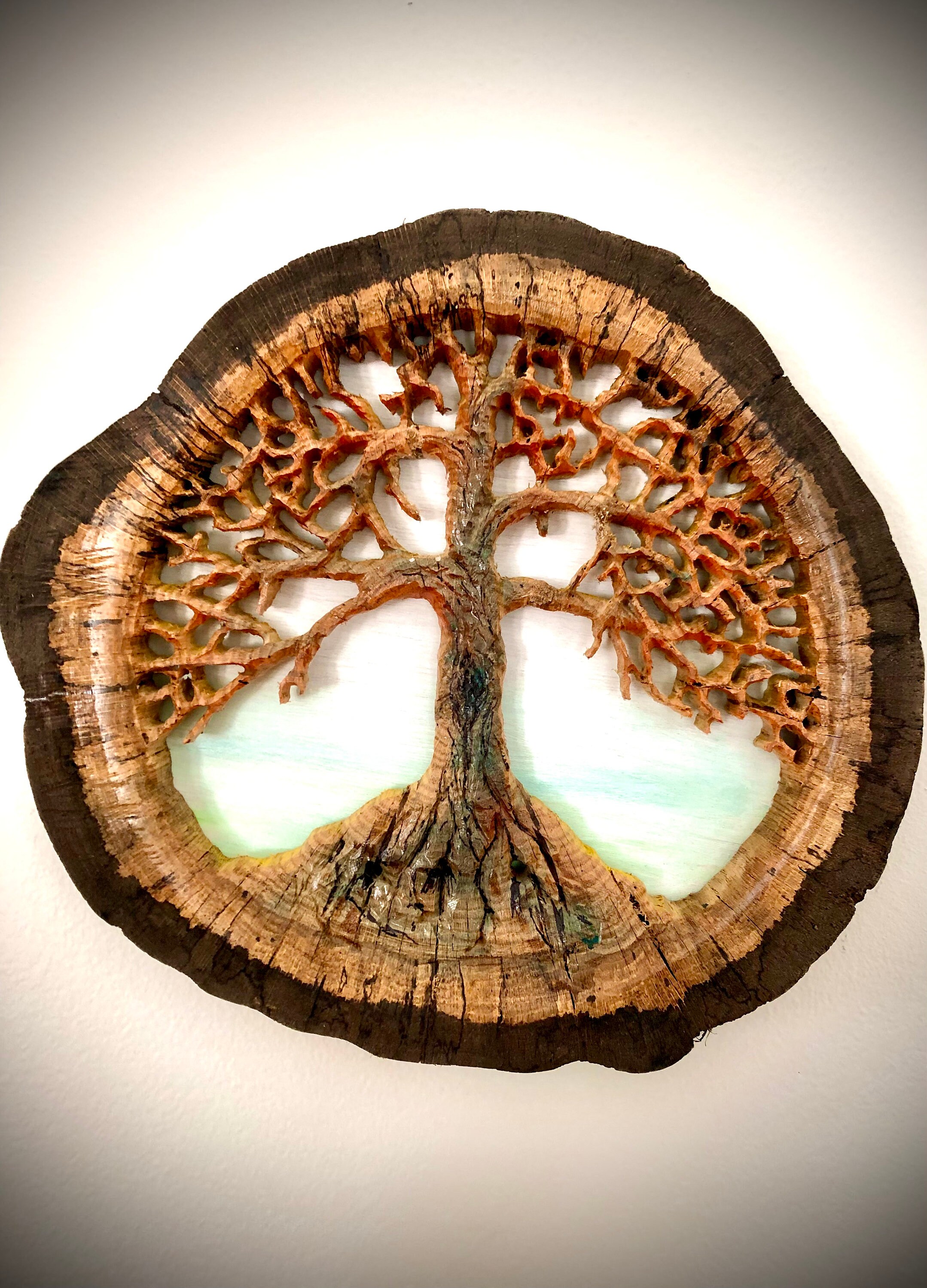 Hand Carved Tree of Life Wall Mount - Etsy