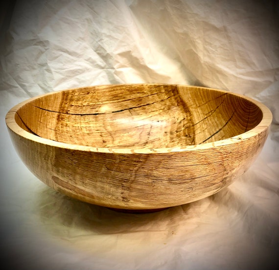 Large Oak Bowl | Etsy