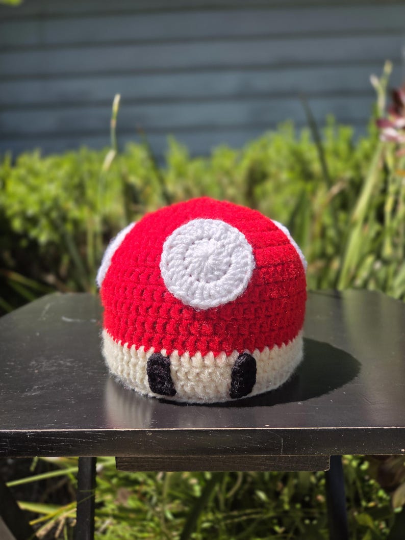 Mario Style 1up Mushroom Toad Hat - Etsy