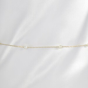 Pearl Necklace: 14K Gold Filled Chain, Small Freshwater Pearls - Etsy