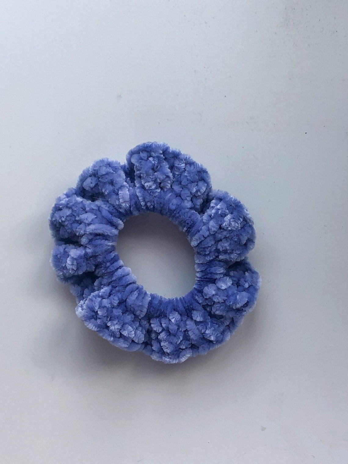 Velvet Purple Handmade Crochet Scrunchie | Etsy