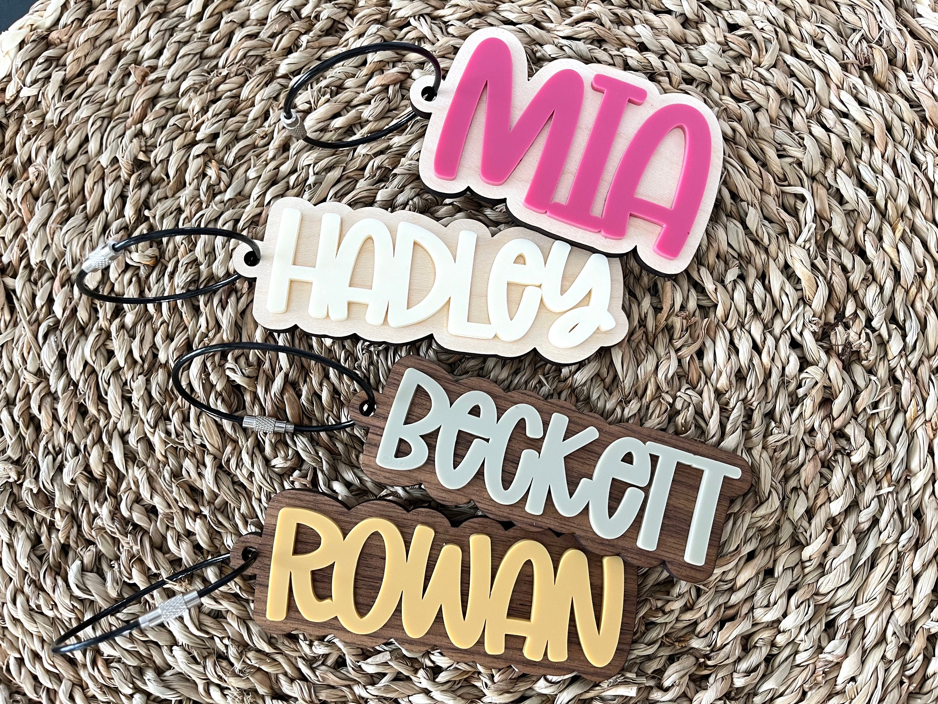 Backpack Bag Tag, School Name Tag, Lunch Bag Tag, Lunchbox Tag, School ...