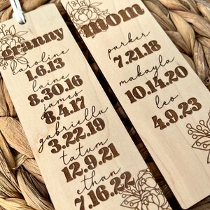Personalized Mother's Day Bookmark, Custom Mother's Day Gift From Kids ...