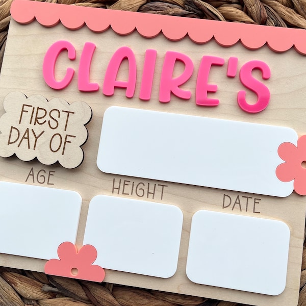 First Day of School Girl - Etsy
