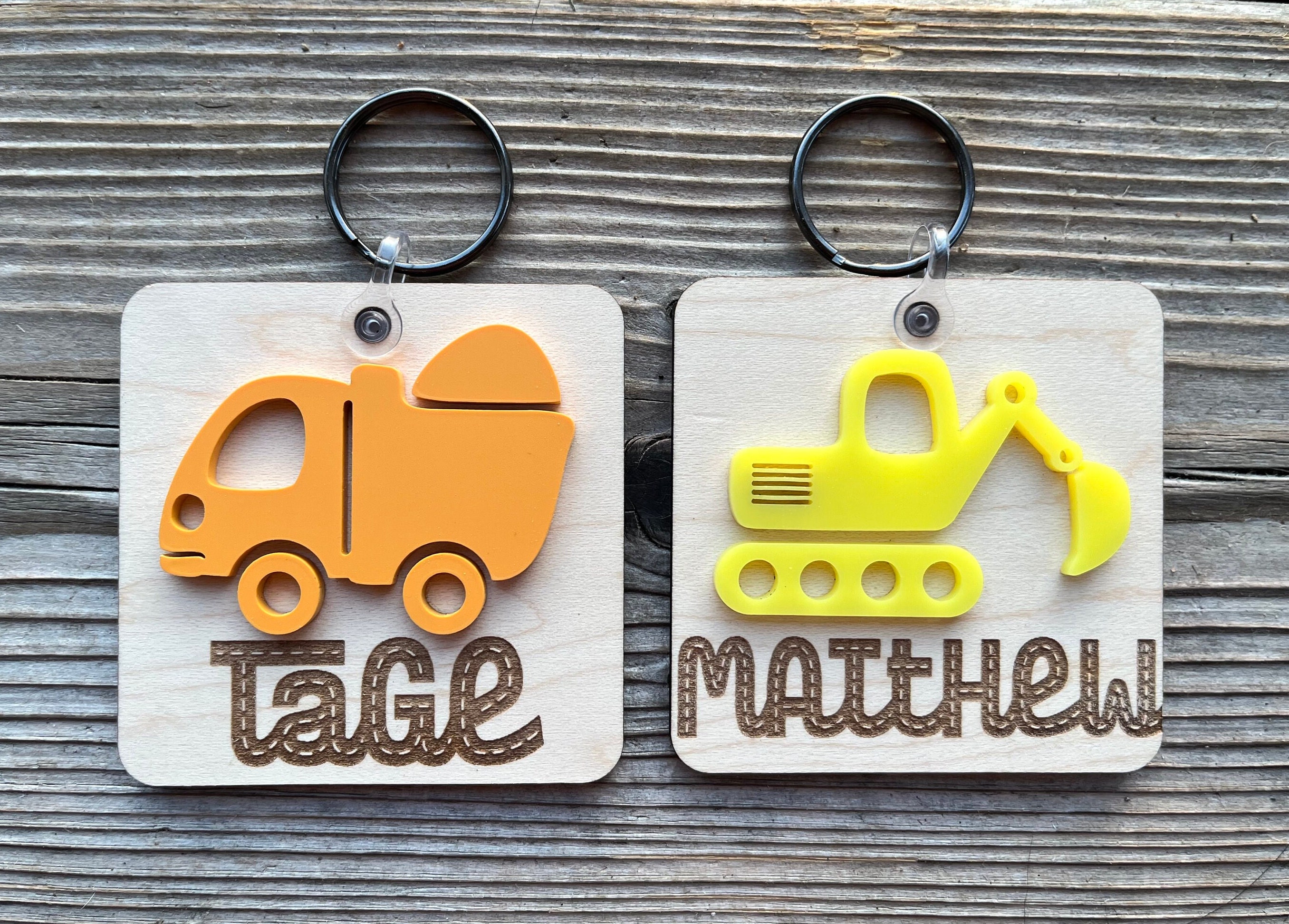 Transportation Backpack Name Tags, Lunchbox Name Tag, Construction ...