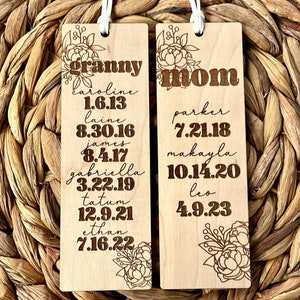 Personalized Mother's Day Bookmark, Custom Mother's Day Gift From Kids ...