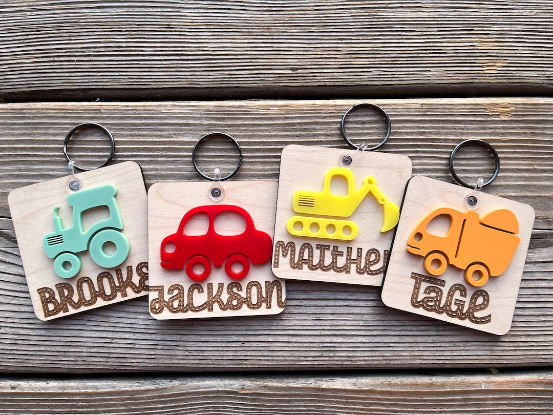 Transportation Backpack Name Tags, Lunchbox Name Tag, Construction ...