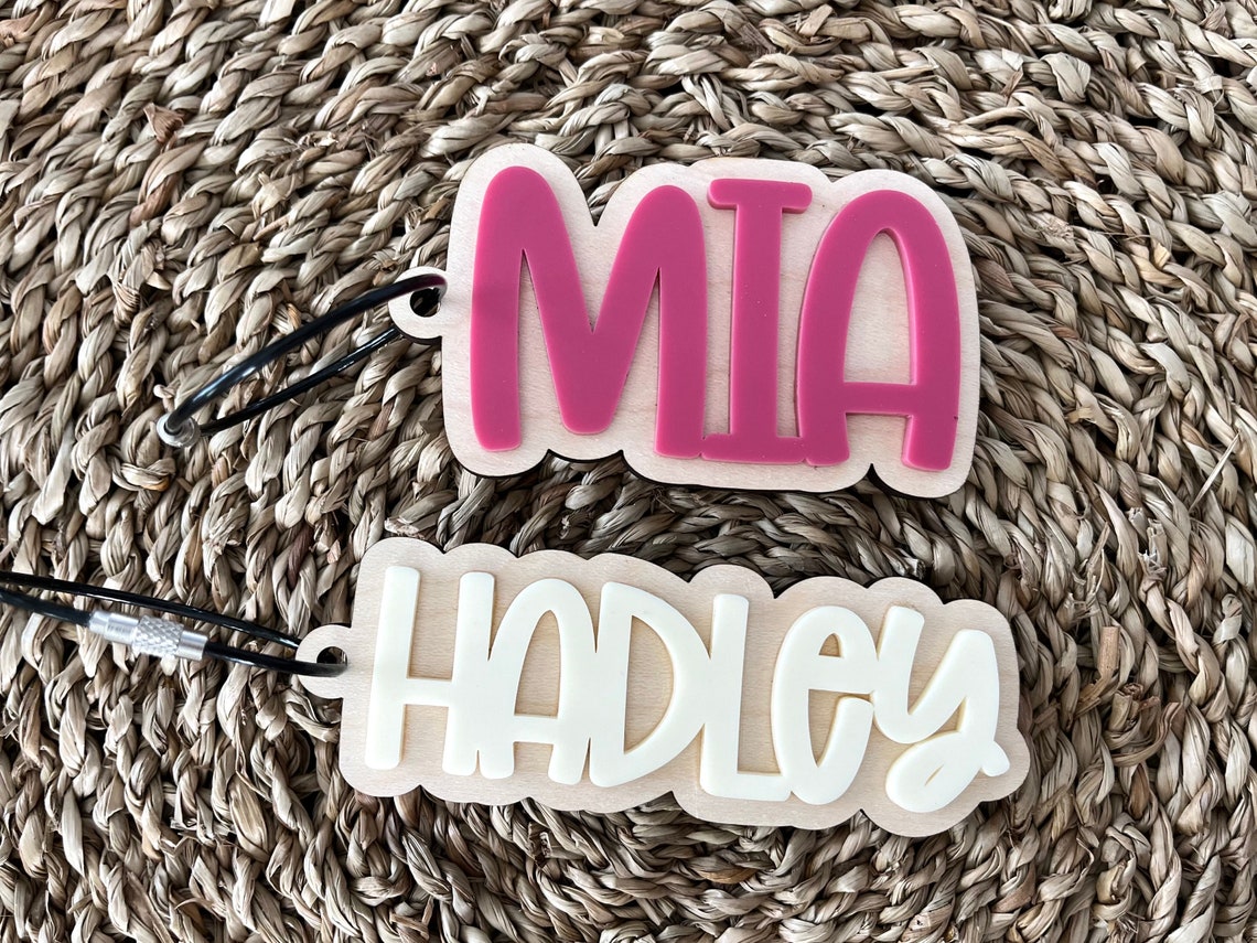 Backpack Bag Tag, School Name Tag, Lunch Bag Tag, Lunchbox Tag, School ...