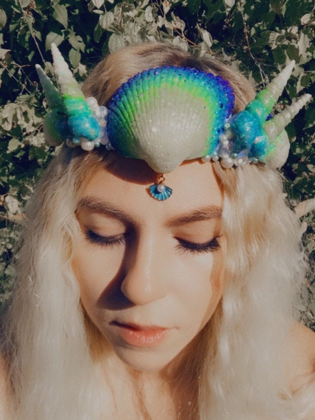 Mermaid Shell Crown, Seashell Tiara for Sea Sirens, Women, Men, Unisex ...