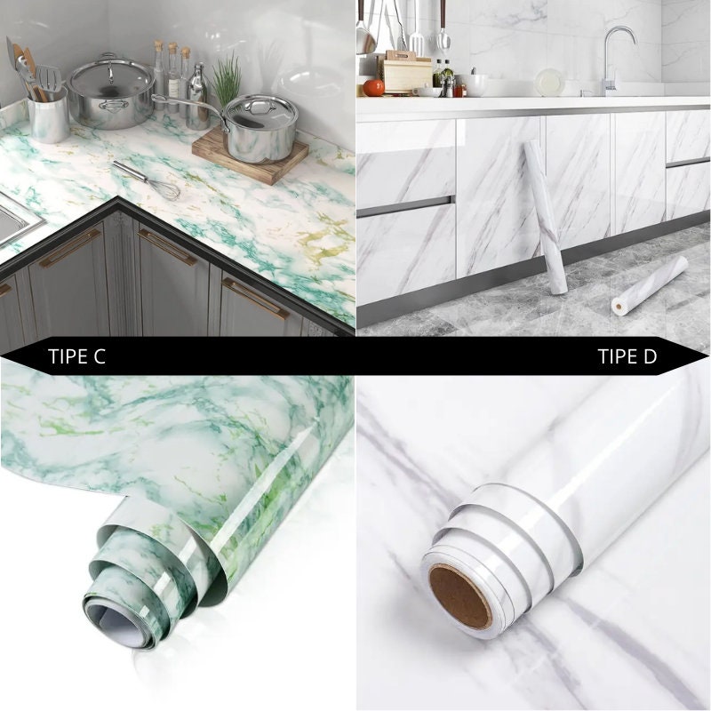 High-quality, Heat-resistant Marble-effect Self-adhesive Wallpaper ...