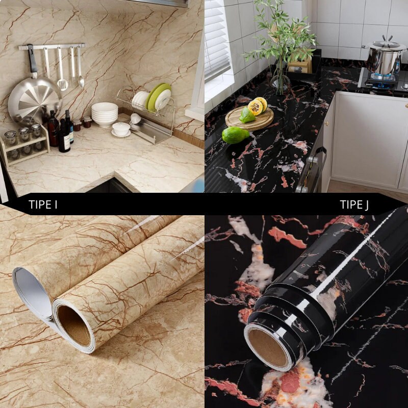 High-quality, Heat-resistant Marble-effect Self-adhesive Wallpaper ...