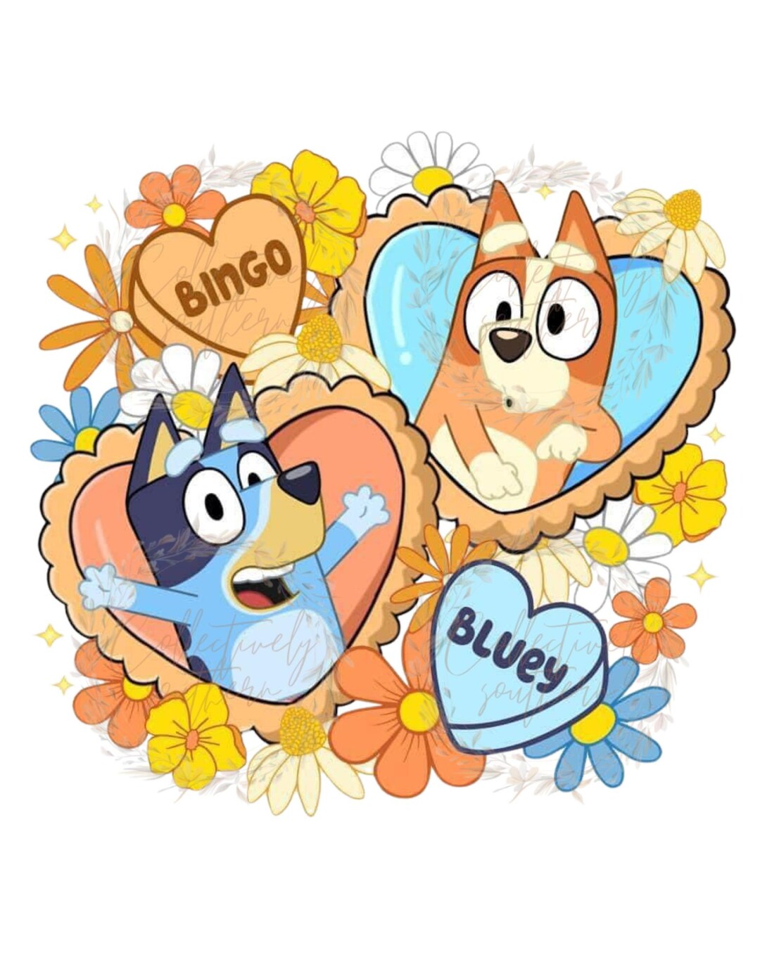 Bluey Valentines Png, Bluey Valentines Shirt, Bluey, Bluey Png, Bluey ...