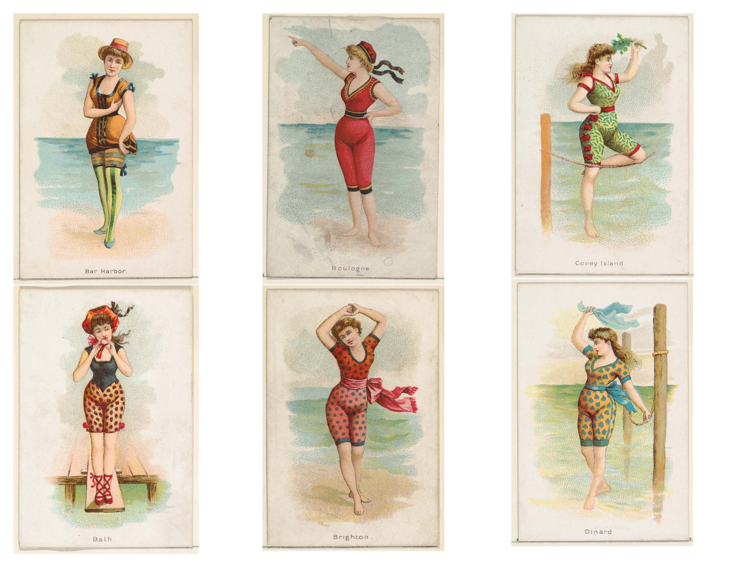 Vintage Bathing Beauties Journal Cards Digital Download - Etsy