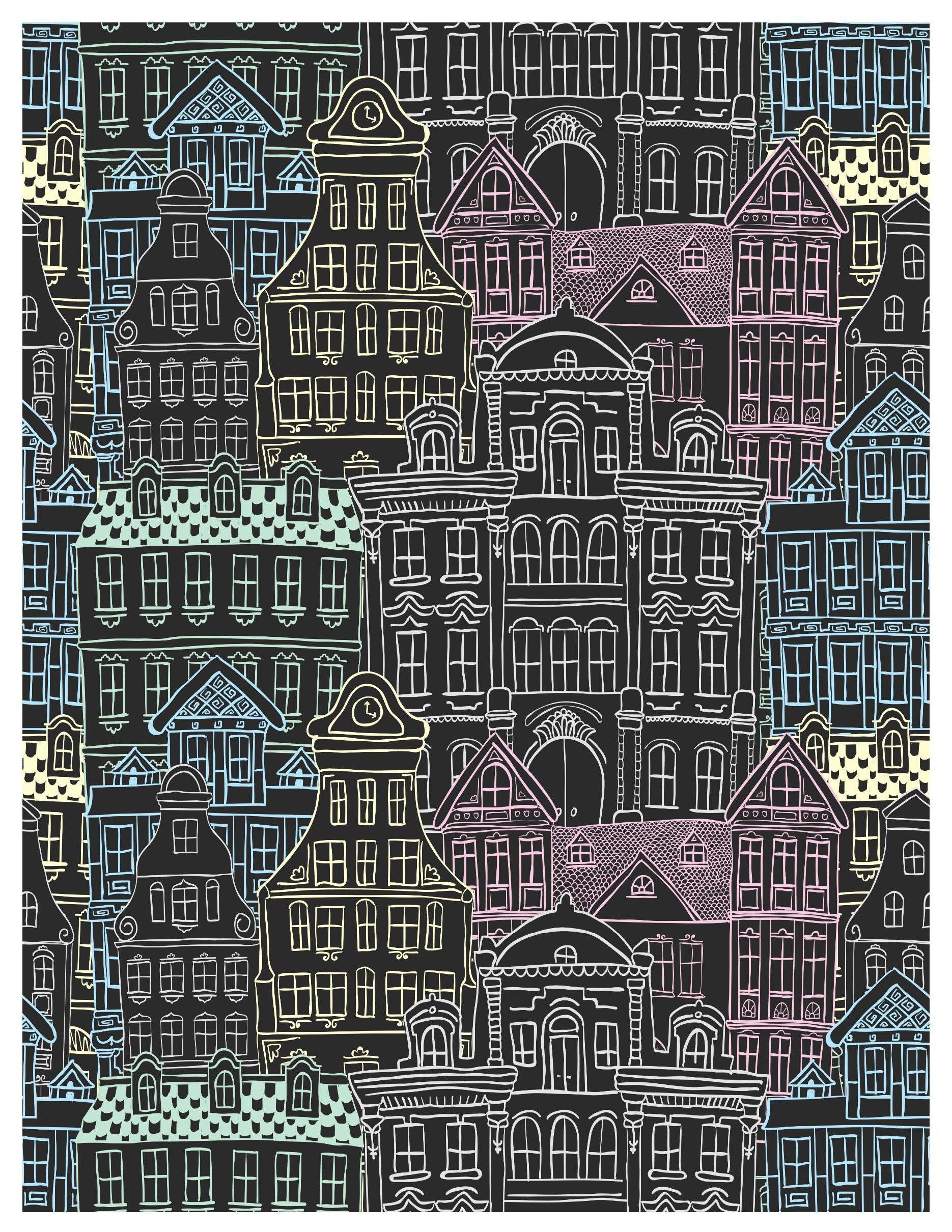 Paper Hand Drawn House Paper 5 Pages Instant Download - Etsy