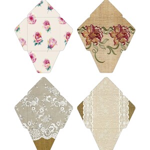 Mini Envelopes 20 Set Digital Download Ephemera Junk - Etsy