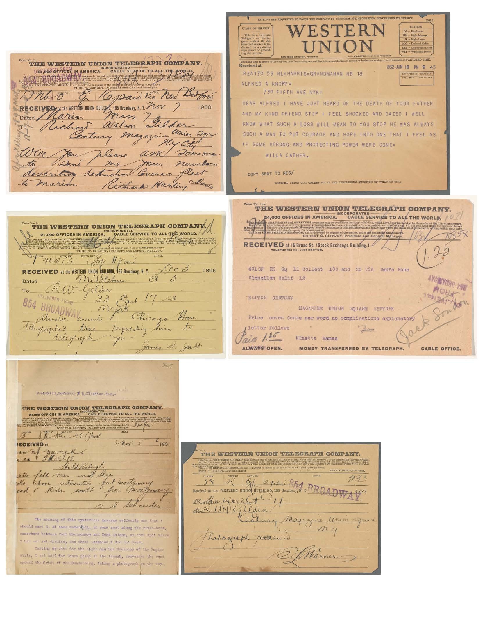 Vintage Western Union Telegrams 1889 Ephemera (digital Download) - Etsy
