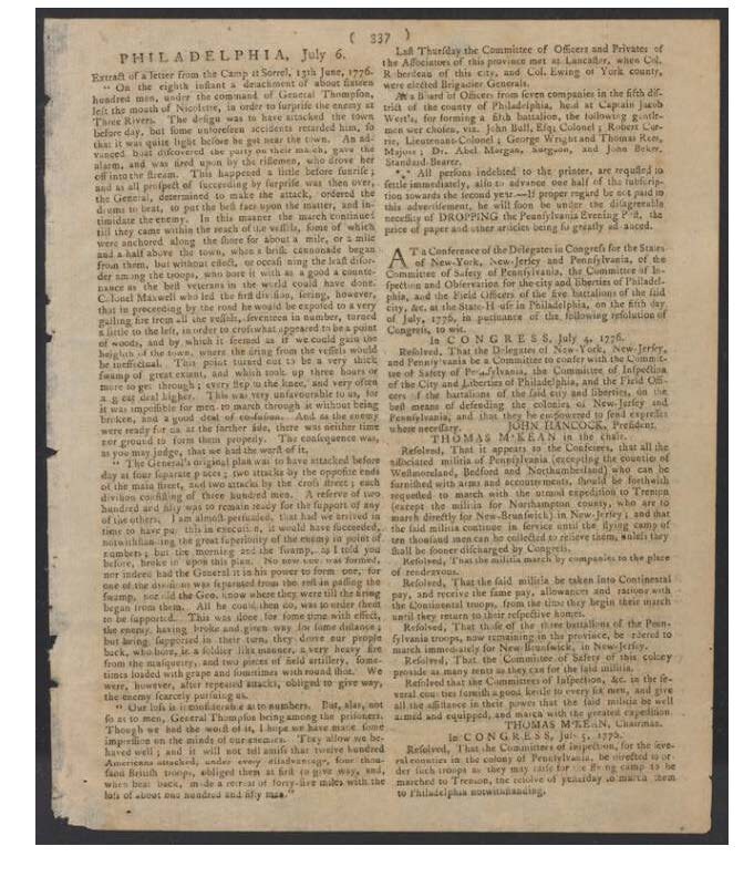 Newspaper Vintage July 1776 4 Pages Digital Downloads - Etsy