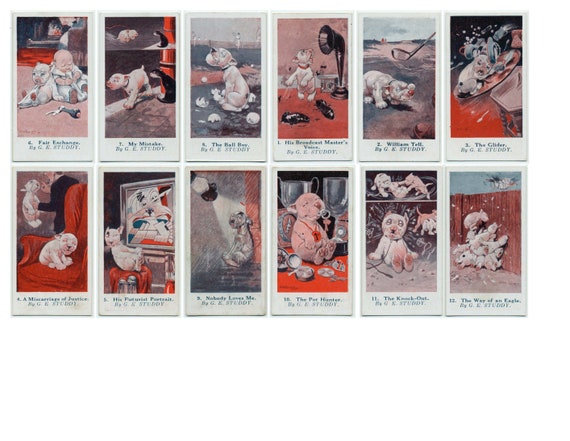 Bonzo Dogs Cigarette Cards 6 Pages Digital Downloads - Etsy