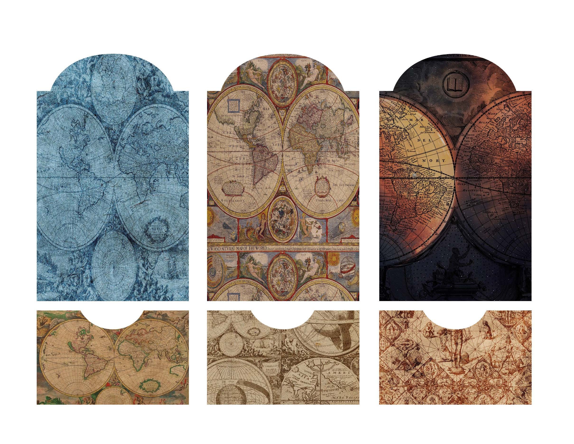 Sky Maps Pocket Tags Digital Download Ephemera Junk - Etsy