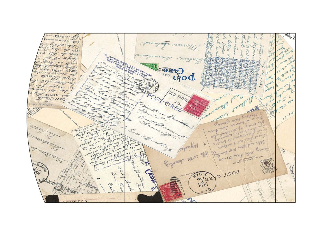 Postal Ephemera Holder, Digital Download, Ephemera, Junk Journal ...