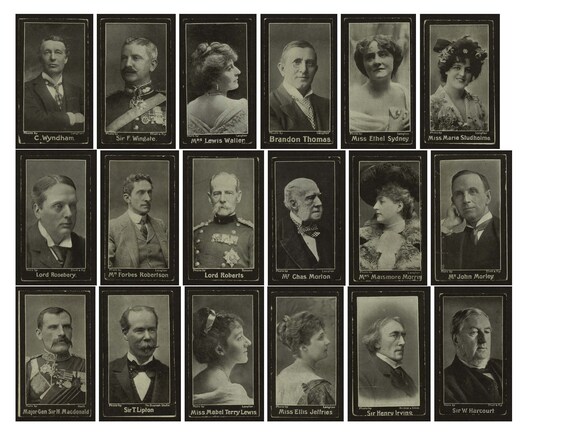 Beauties Celebrities Printable Vintage Celebrities Tea | Etsy