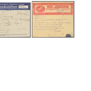 Vintage Postal Telegram Ephemera, Digital Download (4 Pages) - Etsy