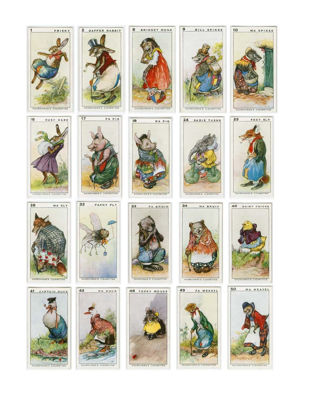 Tea Cards Frisky Tea Cards Digital Download Vintage | Etsy