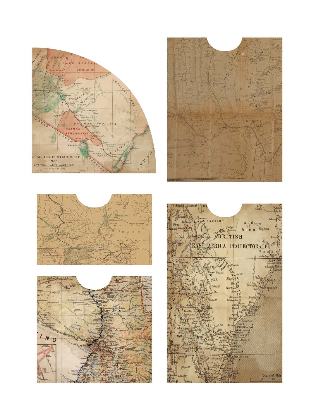 World Map Multi Layered Pockets, Digital Download,, Ephemera, Loaded ...