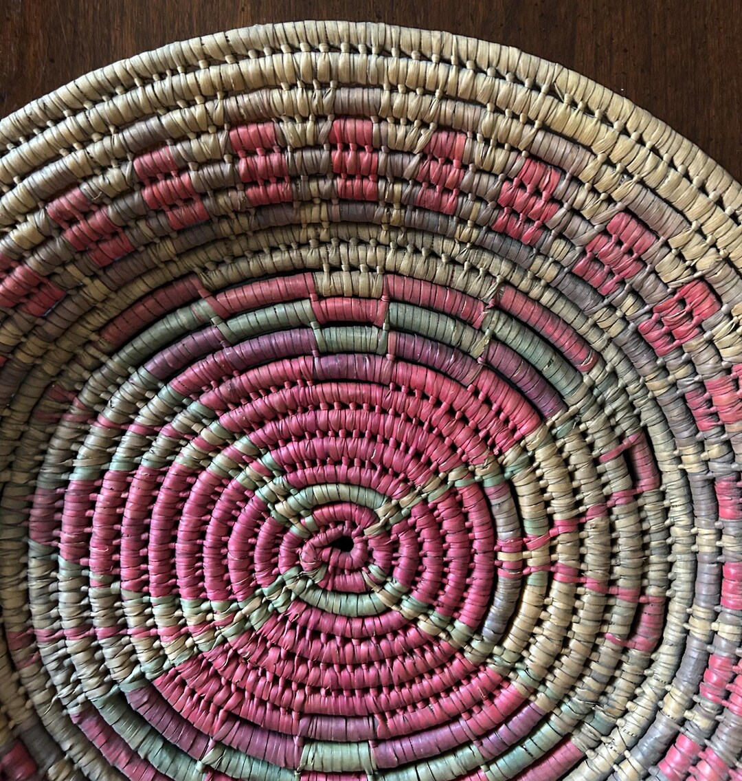 Panama Wounaan or Embera Darien Rain Forest Woven Palm Basket Butterly ...