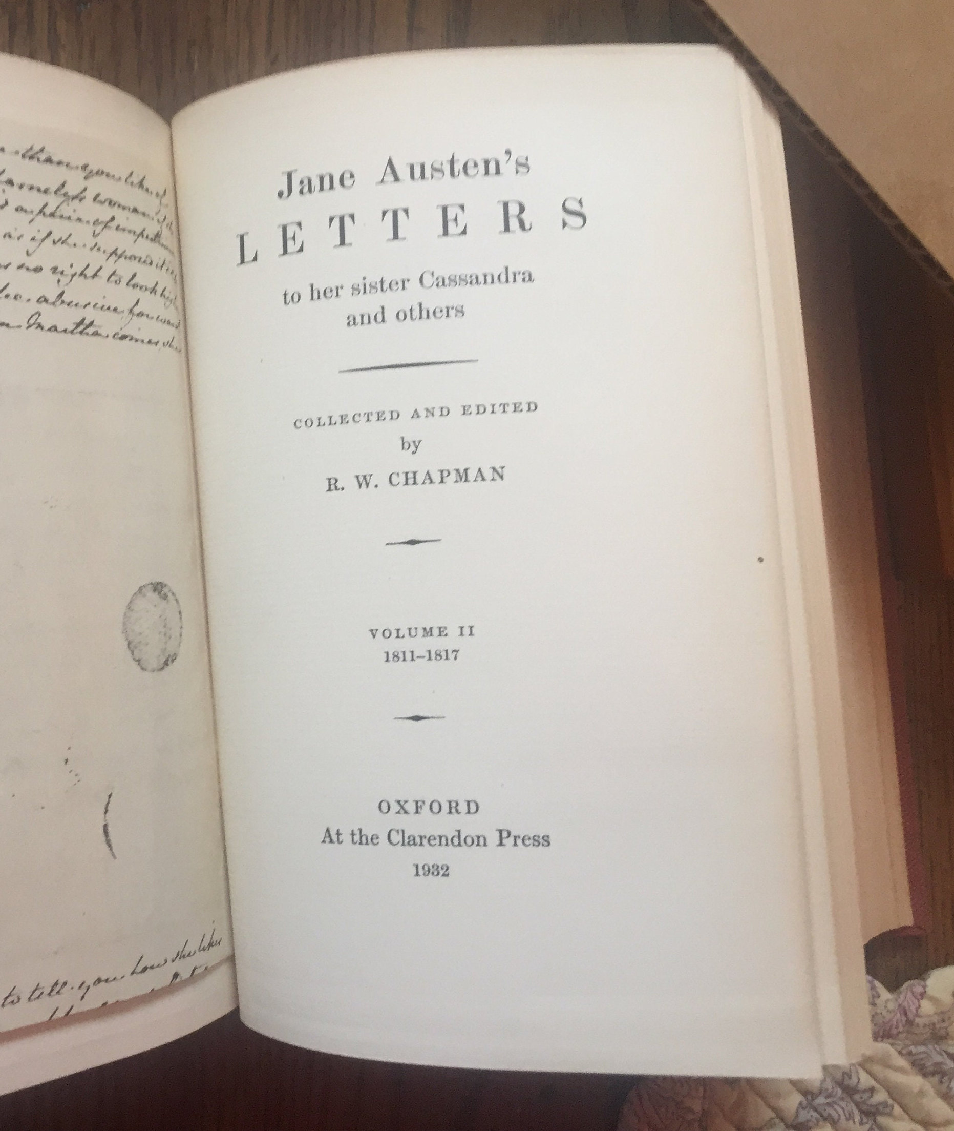 Jane Austen. Oxford Clarendon Press. the Authoritative Definitive and ...